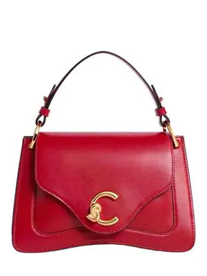 COCCINELLE Small Logo-plaque Shoulder Bag - Red