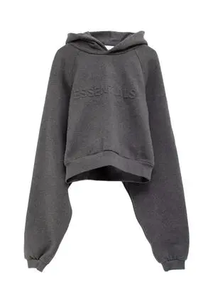 Fear Of God 90s Embossed-logo Hoodie - Grey