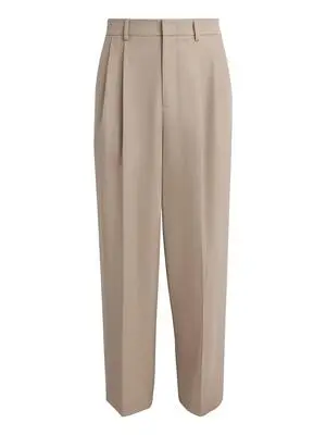 LE17SEPTEMBRE Wool-blend Pleated Trousers - Beige