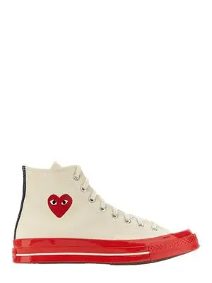 CONVERSE X COMME DES GARONS PLAY Chuck 70 High-top Sneakers - White