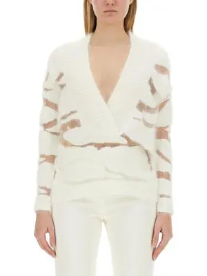 TOM FORD V-neck Angora-blend Sweater - Ivory
