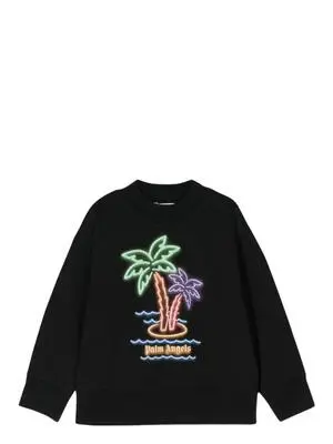 PALM ANGELS Neon Palms Crewneck