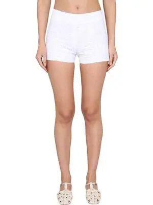 120% Lino Linen Shorts - White