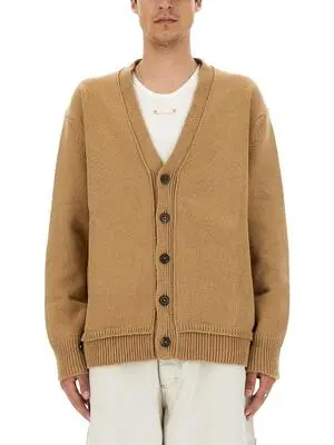 MAISON MARGIELA V Neck Cardigan Beige