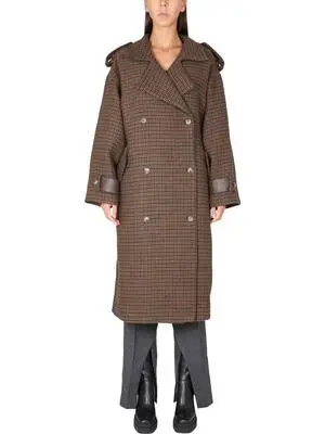 THE MANNEI Shamali Oversize Coat - Brown