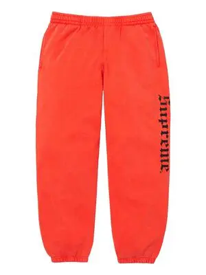 Supreme Washed Old English Sweatpant Orange