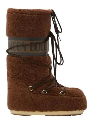 Moon Boot Icon Fleece Boots - Brown