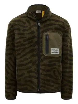 Moncler X Salehe Bembury Zip Up Cardigan - Green
