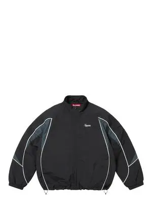 Supreme Contrast Piping Track Jacket - Black