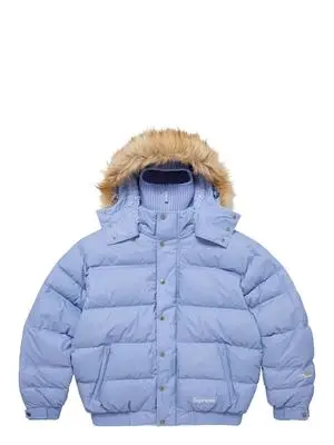 Supreme 700-fill Down Puffer Jacket With Facemask - Blue