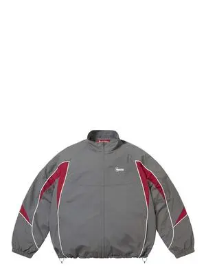 Supreme Contrast Piping Track Jacket - Grey