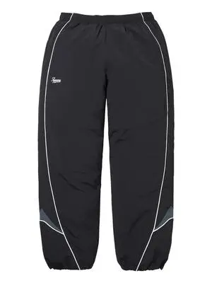 Supreme Contrast Piping Track Pant - Black