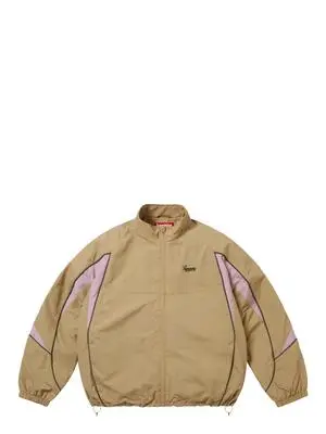 Supreme Contrast Piping Track Jacket - Tan