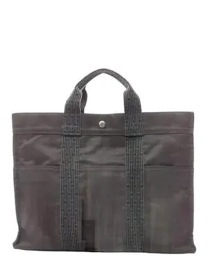 Hermès 2010s Mm Yale Line Canvas Tote Bag - Brown