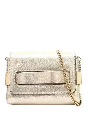 Chloé 2010s Elle Leather Shoulder Bag - Gold
