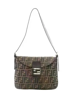 Fendi 2010s Canvas Shoulder Bag - Brown