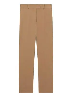 REISS Straight-leg Stretch Wool-blend Trousers - Camel