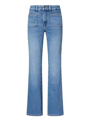 Good American Good Legs Flared Stretch-denim Jeans - Indigo1149