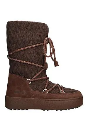 Moon Boot X Guest In Residence Knitted Boots - Brown