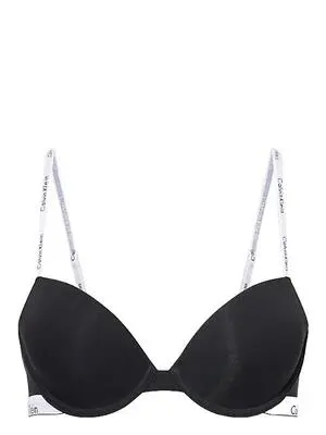 Calvin Klein Icon Demi Cotton-modal Jersey T-shirt Bra - Black