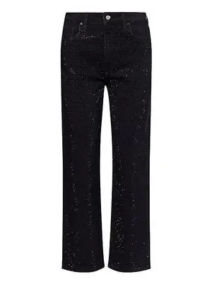 Paige Stevie Embellished Stretch-denim Jeans - Interstellar Embellished