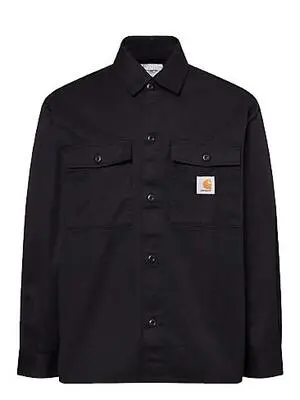 Carhartt Work In Progress Oversized Cotton Shirt Jacket - Black