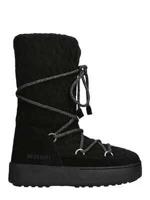 Moon Boot X Guest In Residence Knitted Boots - Black