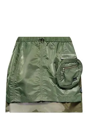 TOGA VIRILIS Mini Nylon Skirt - Khaki