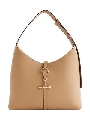Strathberry Kite Hobo Maxi Leather Shoulder Bag - Caramel