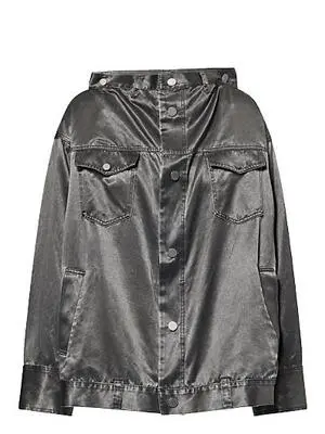 Issey Miyake Pseudo Jeans Relaxed-fit Woven Jacket - Charcoal
