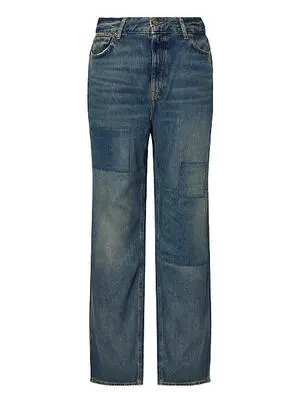 Good American The Khloe Patchwork Denim Jeans - Indigo1095