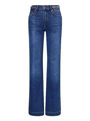 Paige Leenah Wide-leg Denim Jeans - Technique