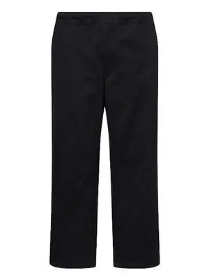 A BATHING APE Easy Wide-leg Cotton-poplin Trousers - Black