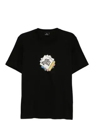 Paul Smith Zebra Organic Cotton T-shirt - Black