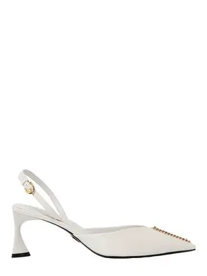 Stella McCartney Elsa Patent Slingbacks - Ivory