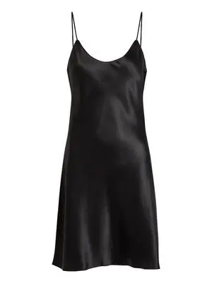 Olivia Von Halle Venus Silk Night Dress - Black
