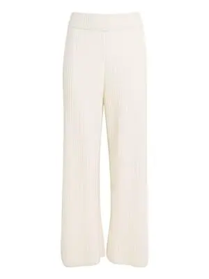 Lafayette 148 New York Cashmere Wide-leg Trousers - White
