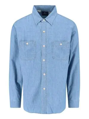 LEVI'S STRAUSS Work Shirt' Shirt - Light Blue