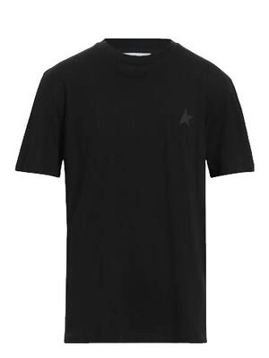 GOLDEN GOOSE Man T-shirt White Size S Cotton Black