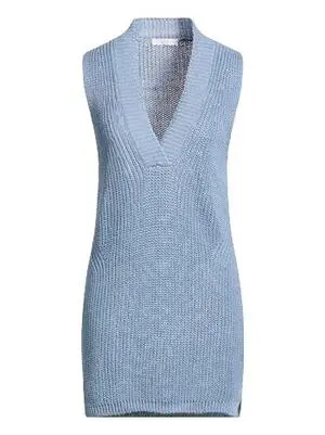 Fedeli Sleeveless Intarsia-knit Top - Blue