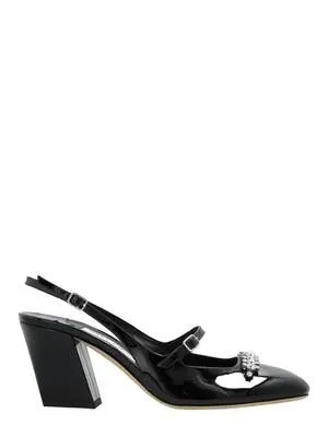JIMMY CHOO Belinda Heeled Slingback Pumps - Black