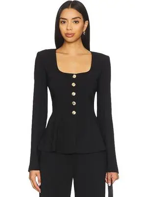 Amanda Uprichard Kailey Top - Black
