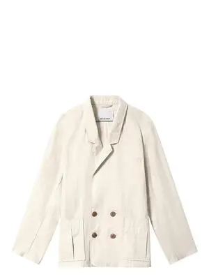 Isabel Marant Yhann Casual Blazer Jacket - Ecru