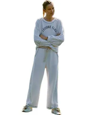 Sundry Raw Seamed Lounge Pants - Ivory