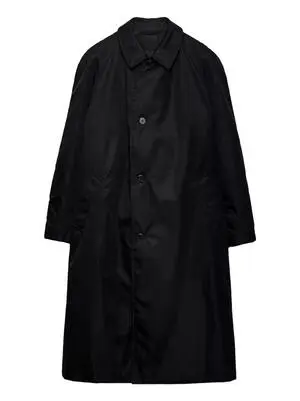 Prada Raglan-sleeve Coat - Black