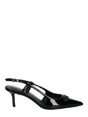MARCIANO Logo-plaque Slingback Pumps - Black