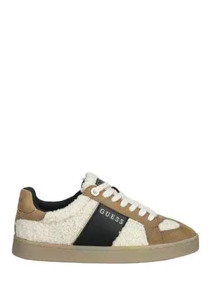 Guess Faux Fur Sneakers - Neutrals
