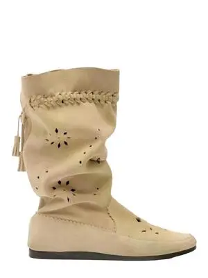 Isabel Marant Tassel Cut-out Boots - Neutrals
