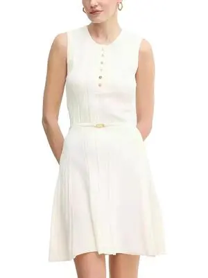 Guess Belted Knitted Dress - Neutrals