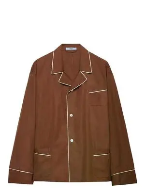 Prada Long-sleeve Pocket Shirt - Brown